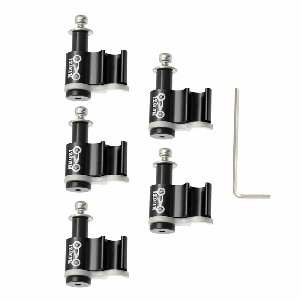 Держатель для гидравлического тормозного шланга велосипеда, фиксирующий на раму, из алюминиевого сплава, черный, комплект 5 штук