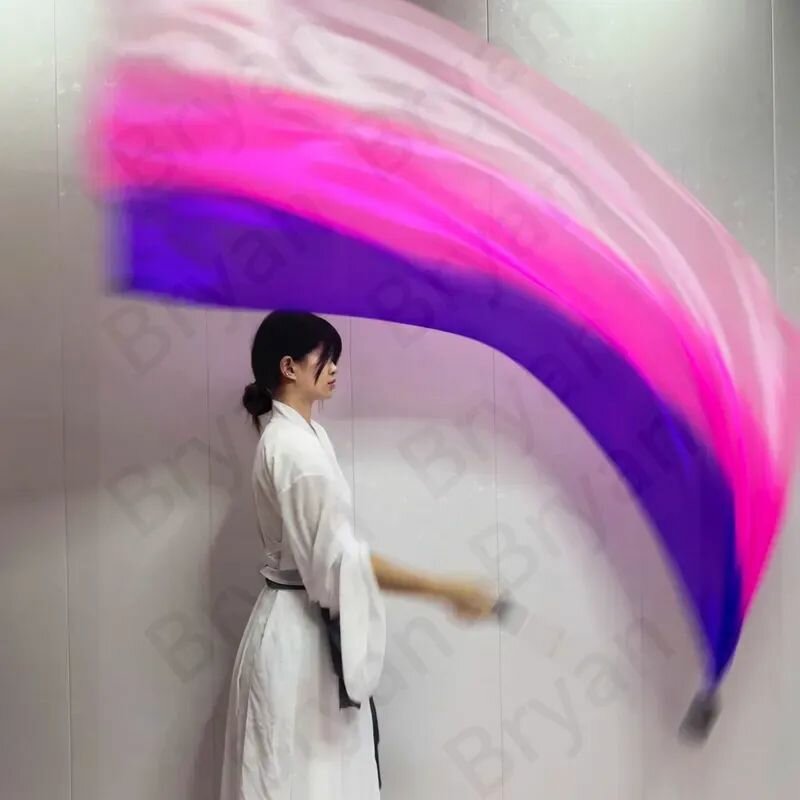 Шелковая вуаль пои для танца живота, 1 шт.