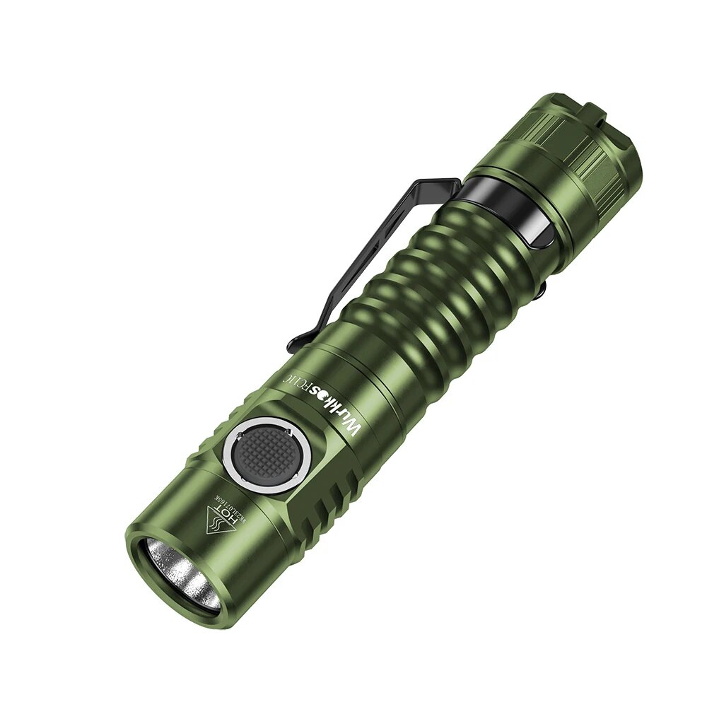 Wurkkos FC11C алюминиевый перезаряжаемый фонарик 1200lm Green, 4000K