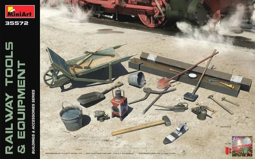 Miniart 35572 1/35 Модель железной дороги и сооружения в сборе