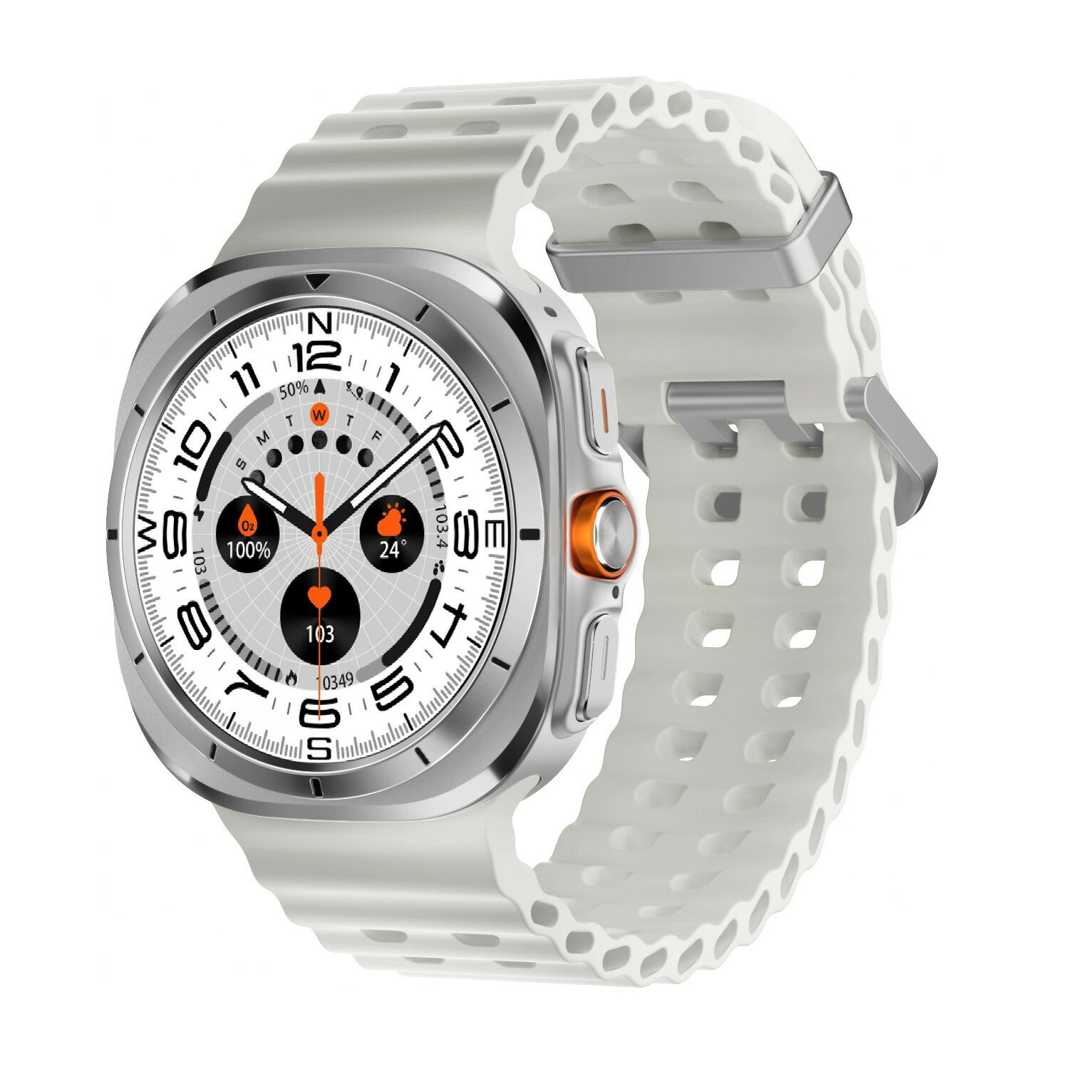 Смарт-часы Smart Watch Ultra, AMOLED, 1.43", GPS, Bluetooth, водонепроницаемые Белый