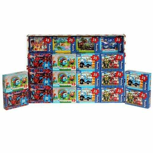 Пазлы 35 деталей. Умные Игры. Микс (в ассорт.) 2467/2450/2443/3383/3376/3352/1079/5507/574330, (ООО "СИ