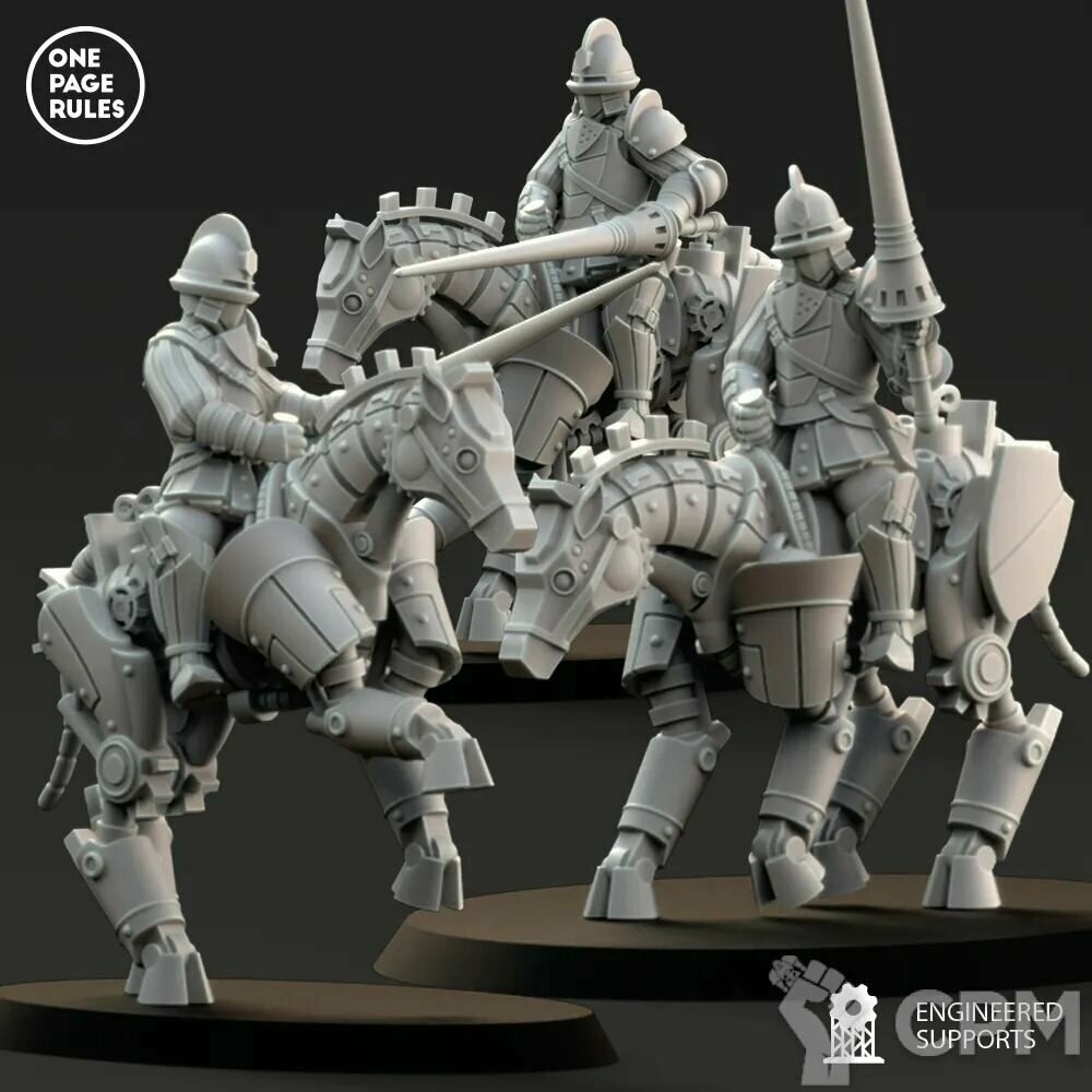 Warhammer Vinci Guards Mount Lances/Гвардейцы Винчи с Копьями