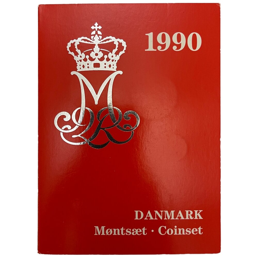 Дания, набор монет регулярного выпуска 25, 50 эре, 5, 10, 20 крон "Danmark coinset" 1990 г.