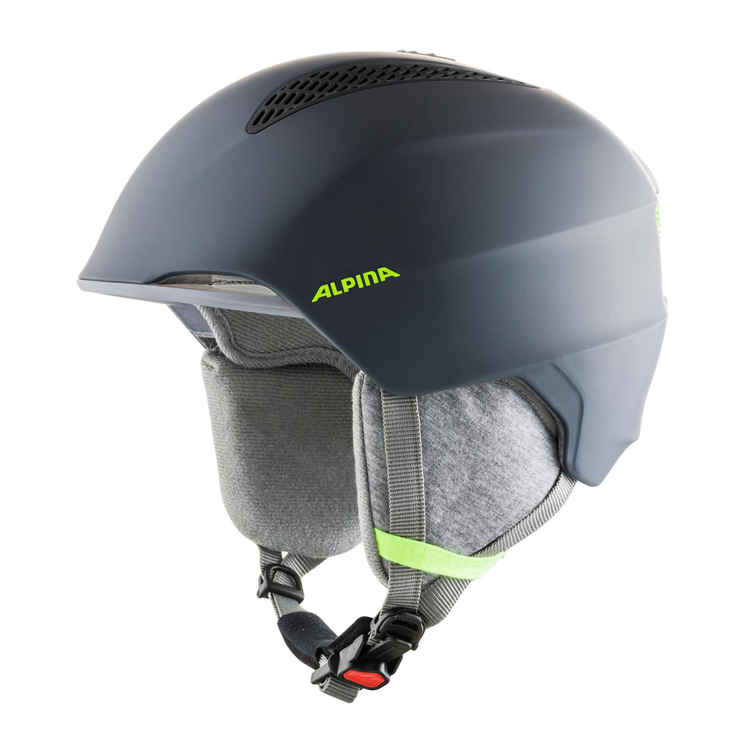 Шлем ALPINA Grand Jr Charcoal-Neon Yellow Matt (см:51-54)