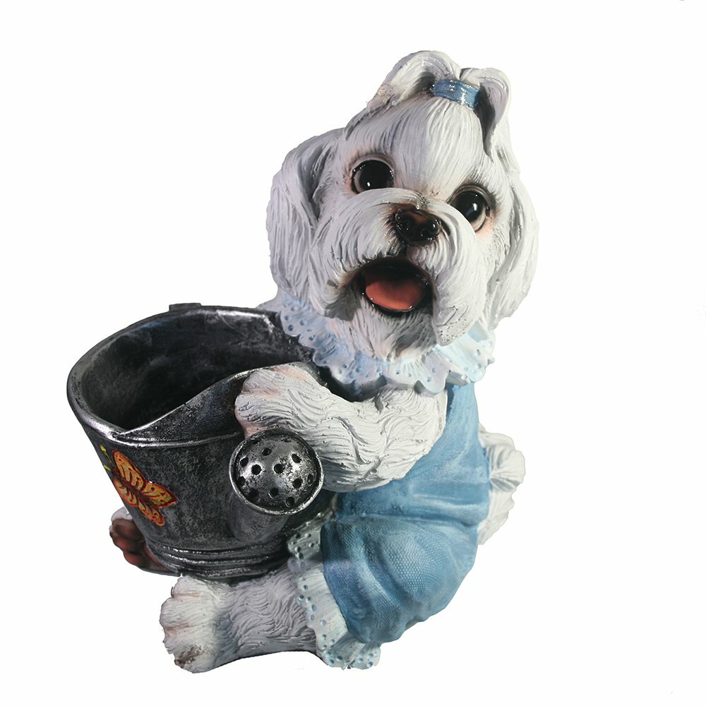 Кашпо Болонка с лейкой (голубой) 23*21*28см KSMR-718015/K162