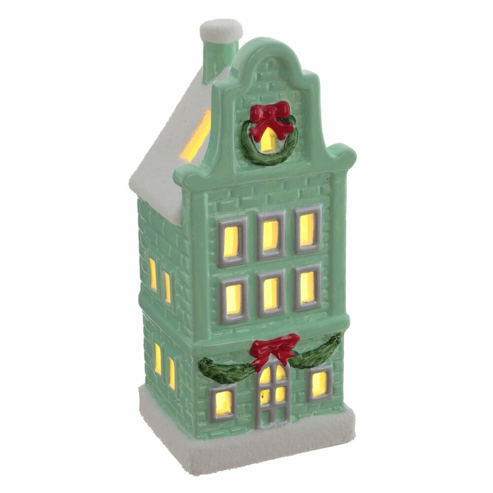 Новогодняя фигурка Домик (подсветка, 2xR44), 9,5х8х22 см KSM-793550
