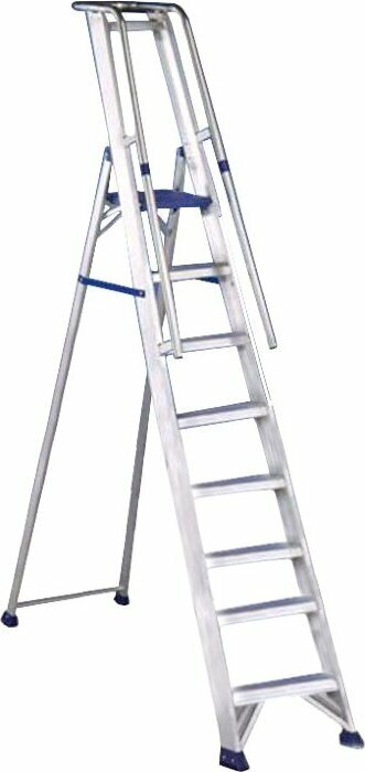 Профессиональная Стремянка Svelt Regina Special-8, Рабочая Высота 3.86 М, Нагрузка 150 Кг.
