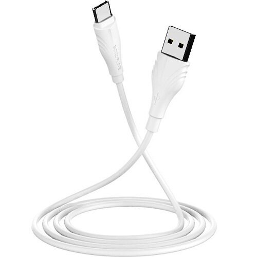 Кабель USB-Am/MicroBm 2.0 Borofone BX18 White - 3м белый