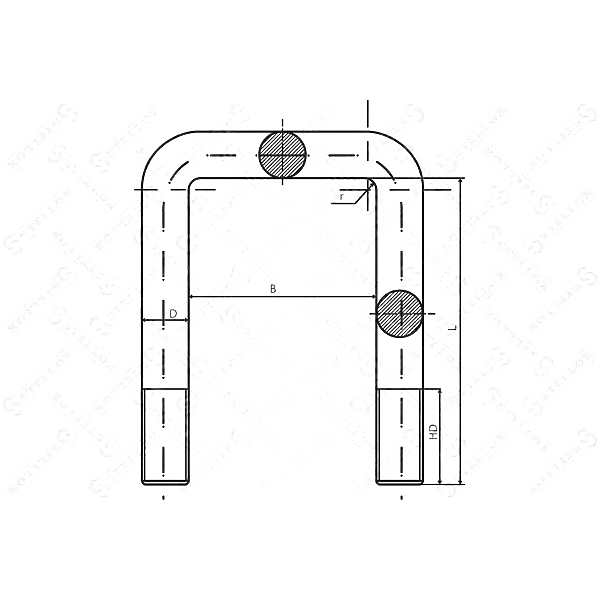 STELLOX 84-64341-SX (503646883 / 8464341_SX / 93807059) стремянка рессоры 62xm16x1.5x150 / 80-п\iveco daily
