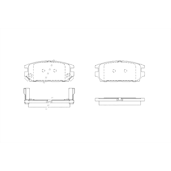 PATRON PBP1507 (4605A237 / MB857610 / MB857611) колодки тормозные дисковые задн mitsubishi: galant V 92-96, galant V седан