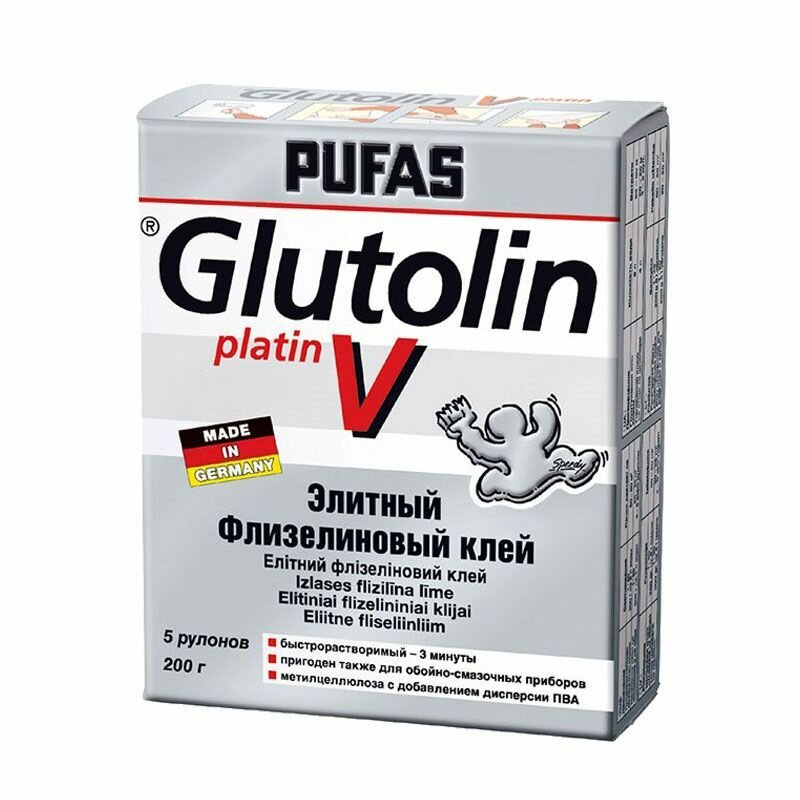 Пуфас N390-23 Элитный клей флизелиновый (0,2кг) Glutolin V Instant Elite