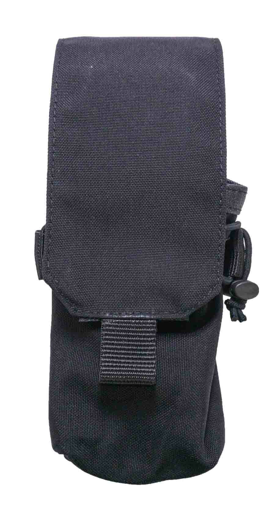Подсумок под страйкбольные магазины Strike с клапаном, черный кордура