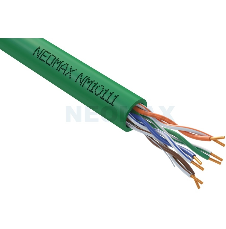 Кабель NEOMAX [NM10111] U/UTP cat.5e 4 пары (305 м) 0.51 мм (24 AWG) Медь LSZH