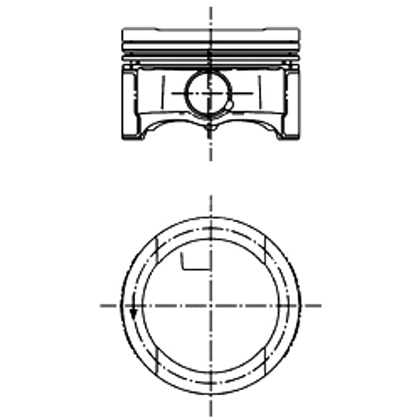 KOLBENSCHMIDT 99 792 620 (99792620 / 99792620_KS) поршень d81x1x1.2x2 +0.5\ Audi (Ауди) a3 / a4, VW Golf (Гольф) / Passat (Пассат)