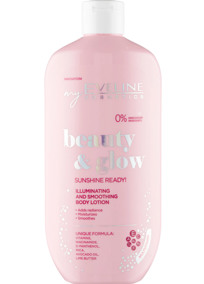 Лосьон для тела EVELINE BEAUTY GLOW разглаживающий с эффектом сияния 350 мл