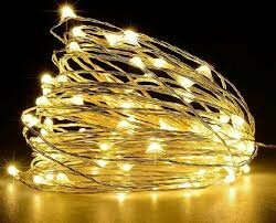 Электрогирлянда новогодняя Леска/Роса, 50 метров, 500 лампочек, питание от сети 220В