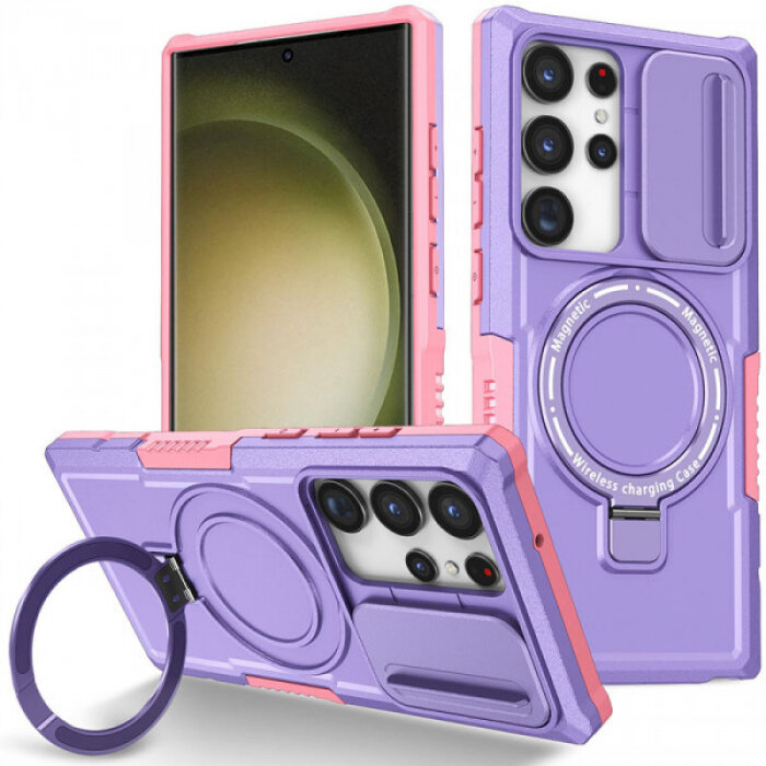 CamShield MagSafe Противоударный чехол для Samsung Galaxy S22 Ultra со шторкой для камеры