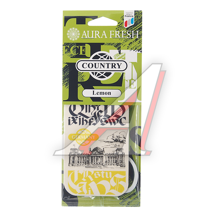 Ароматизатор подвесной картонный (lemon) Country AURA FRESH