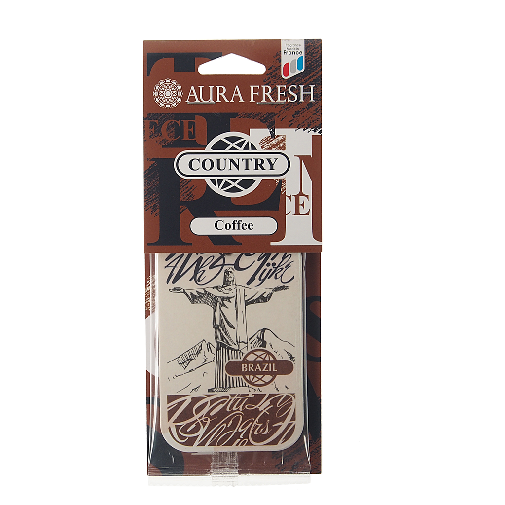 Ароматизатор подвесной картонный (coffee) Country AURA FRESH