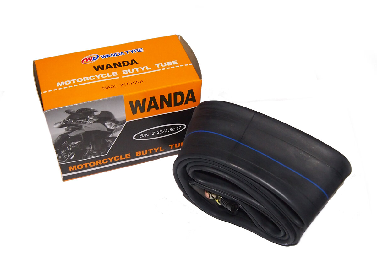 Камера WANDA 17" 2.25/2.50-17 для мопеда типа Альфа, вентиль ТR4