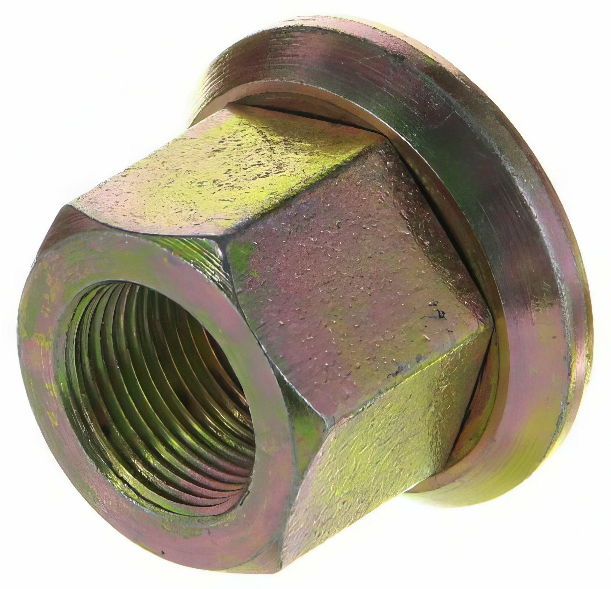 Гайка М22 х1,5 колеса Евро (с юбкой) ГАЗ, КАМАЗ, МАЗ (упаковка 20 шт) тефлон "Автомагнат", 5425-3101040