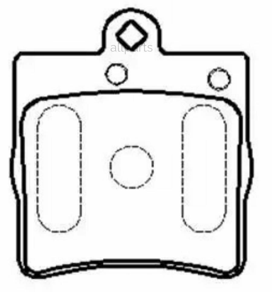Колодки тормозные дисковые BENZ W202, W210, C208, R170 HSB арт. HP9578