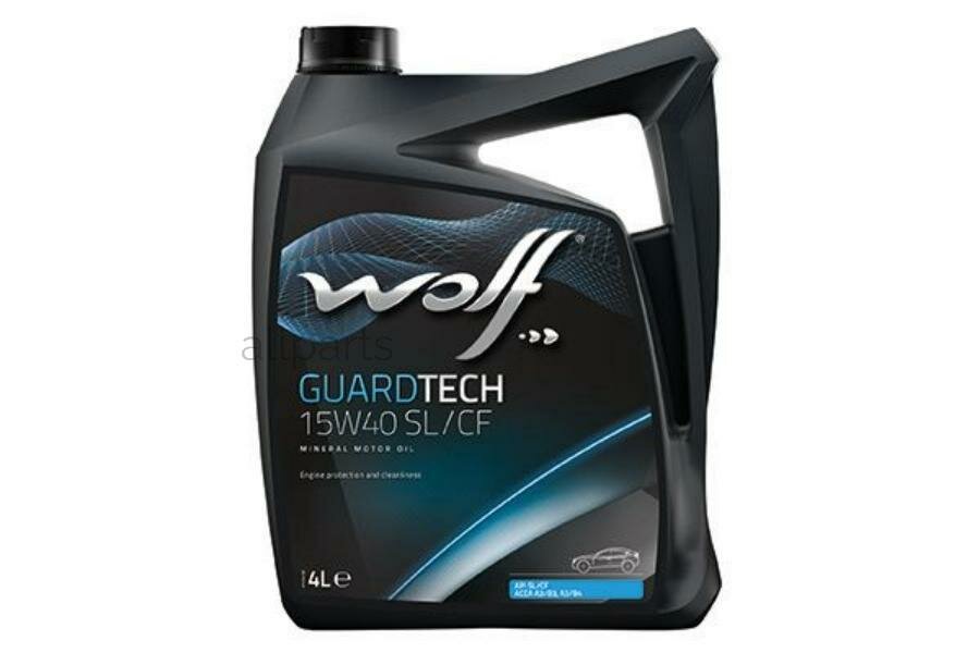 WOLF OIL 8300219 Масло моторное GUARDTECH 15W40 SL/CF 4L