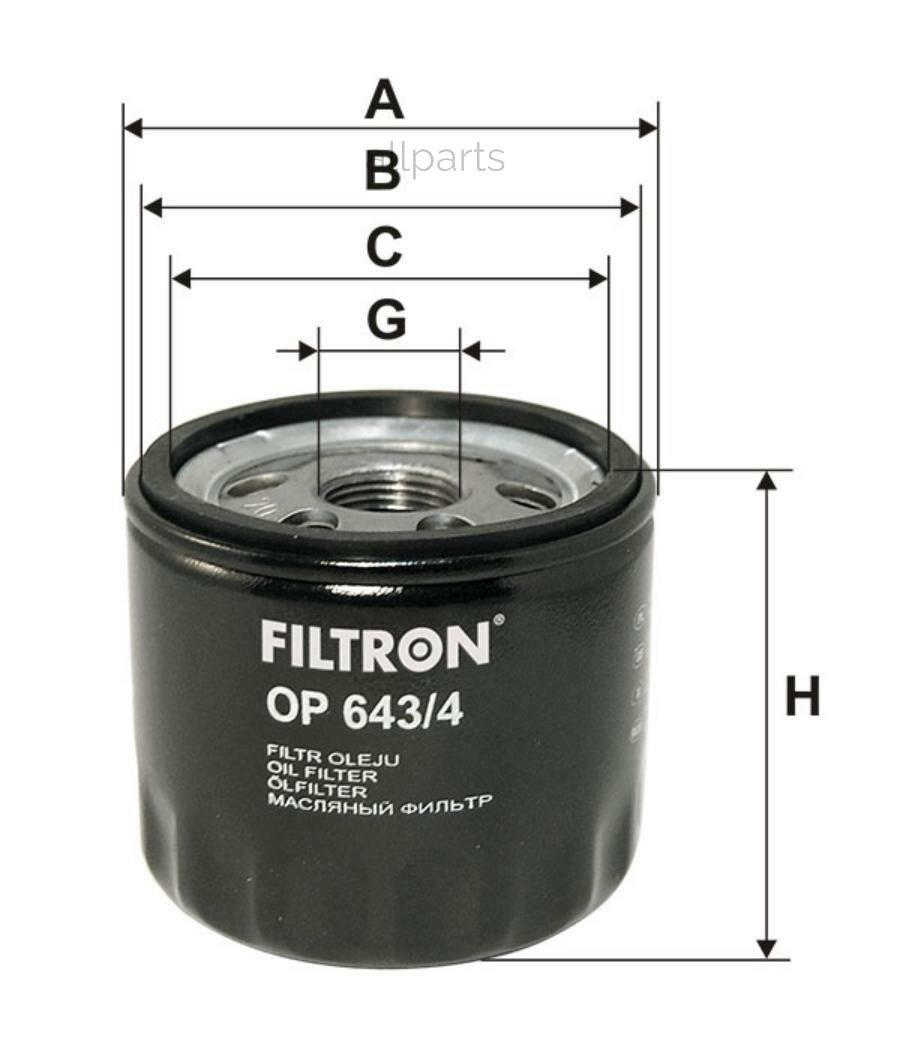 FILTRON OP6434 фильтр масляный