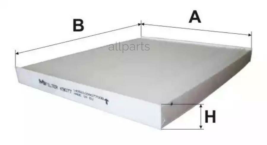 M-FILTER K9077 фильтр салона!\ Hyundai Tucson 2.0CRDi 06>