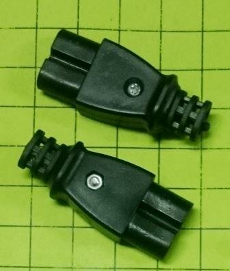 Штекер сетевого шнура "восьмерка" на кабель (2 пров.)