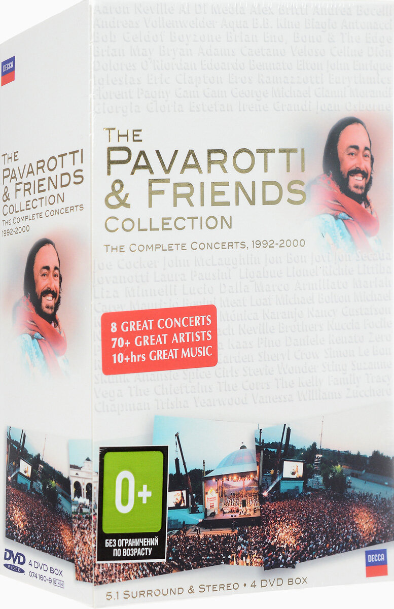 Pavarotti & Friends Complete Collection 1992-2000 (4 DVD)