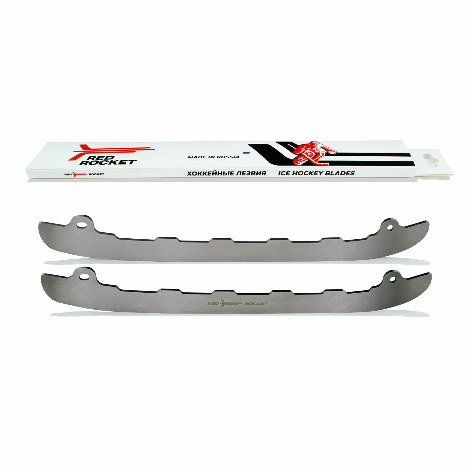 Лезвия хоккейные RED ROCKET для ССМ SB+4.0 (крепление 2 болта) размер 287 (комплект 2 шт.)