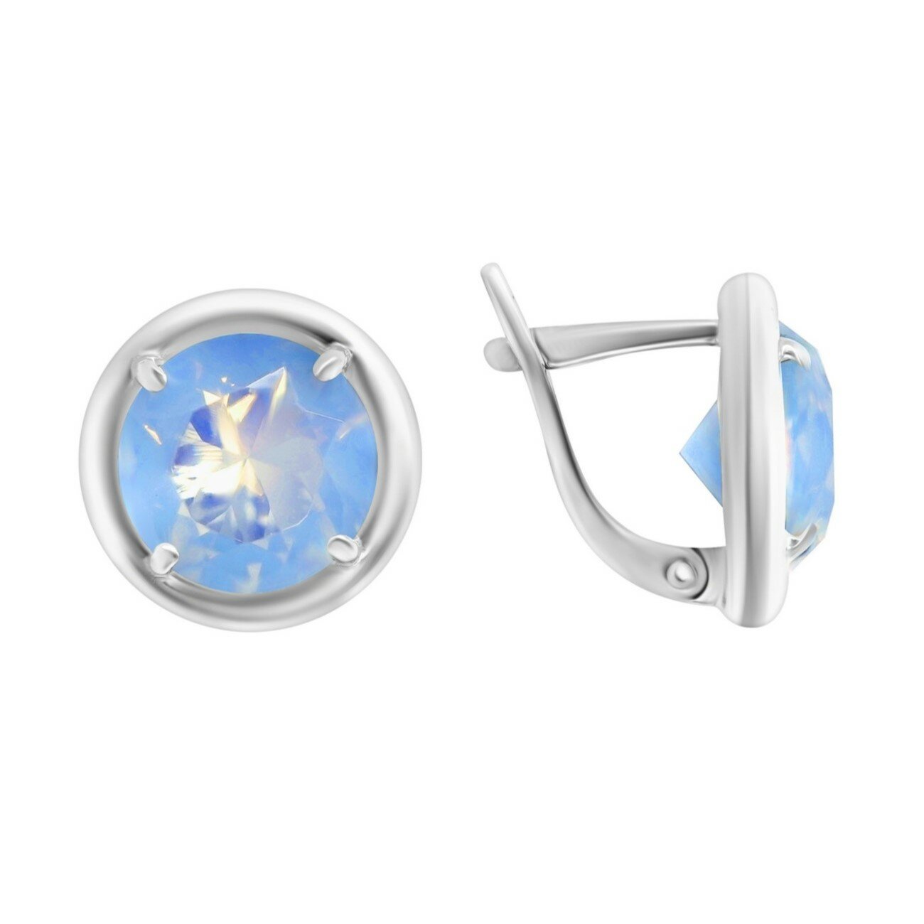 Серьги, серебро, 925 проба, кристалл