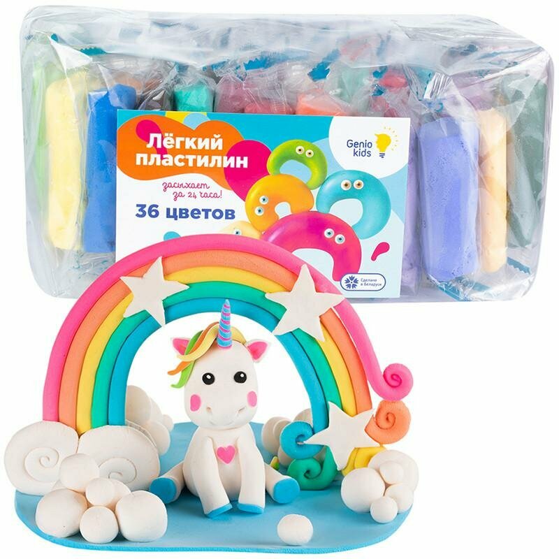 Dream makers Легкий пластилин "Genio Kids", 36 цветов по 10 грамм