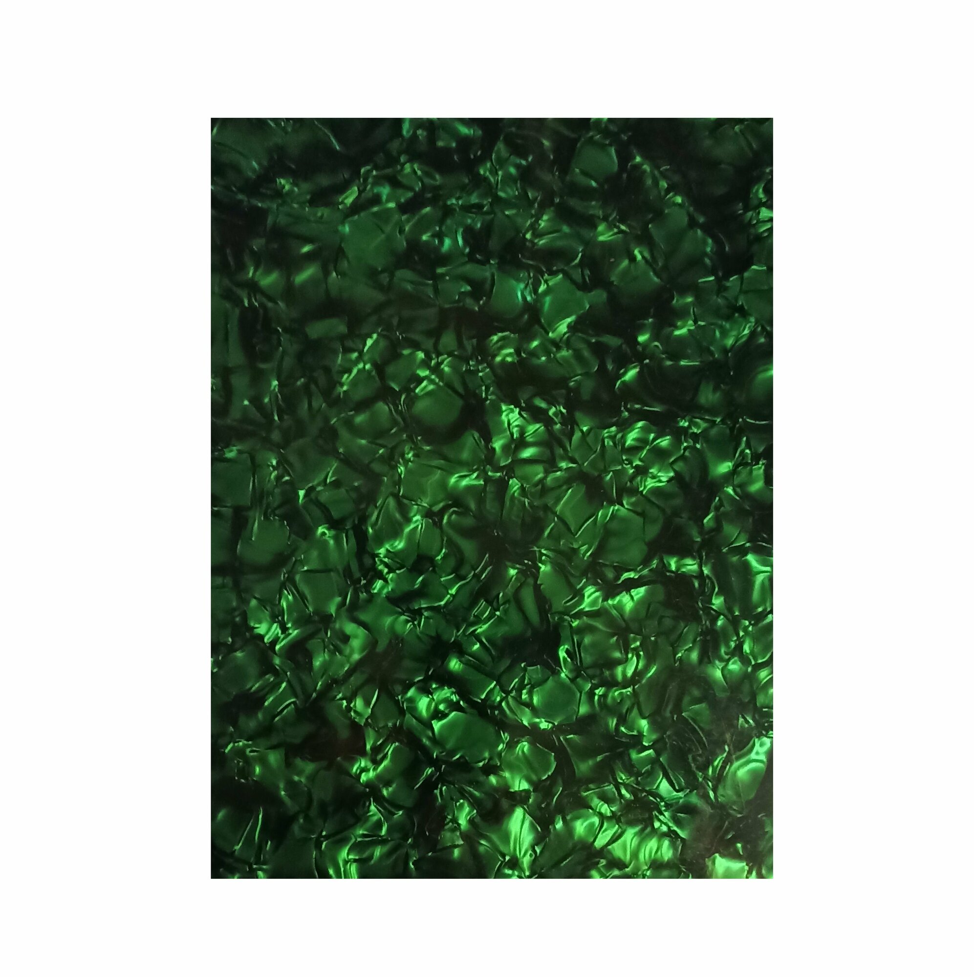 Целлулоид для музыкальных инструментов зелёный перламутр