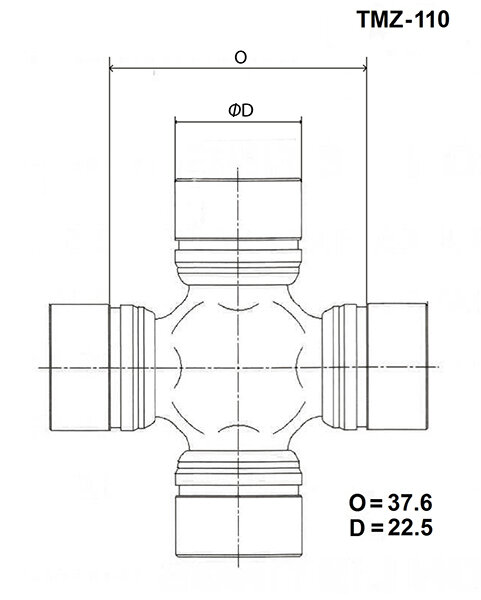 Крестовина карданного вала TOYO арт. TMZ-110