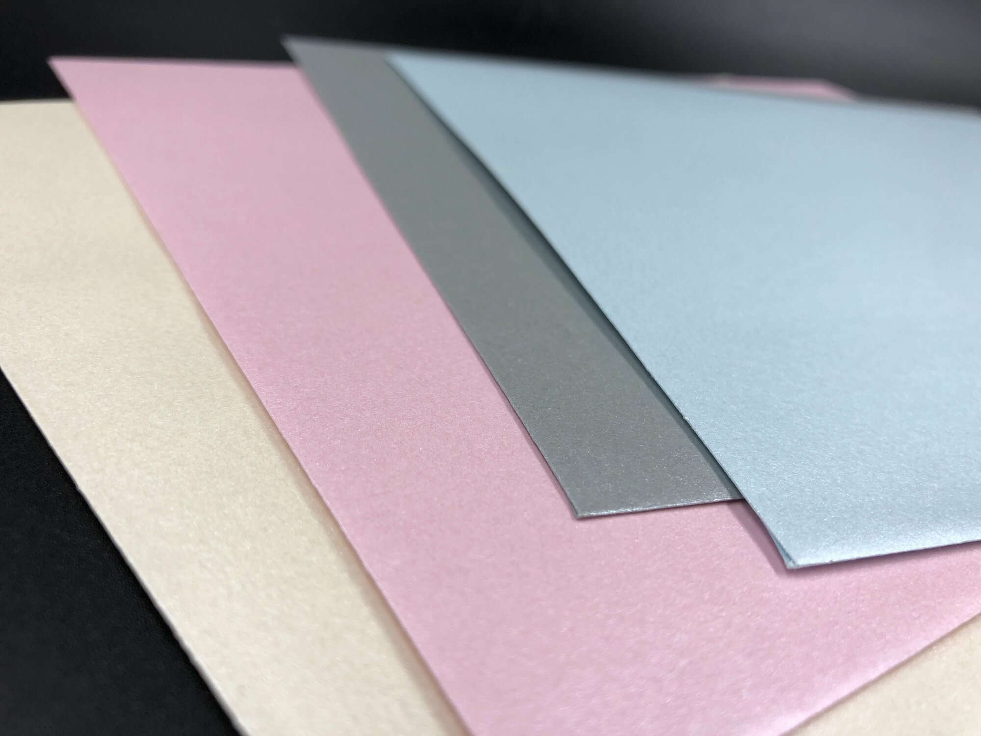 Конверт подарочный Драйв Директ 162х229мм, Majestic Волшебная свеча, Лунное серебро, Розовый лепесток, Небо Дамаска - 4 конверта в наборе