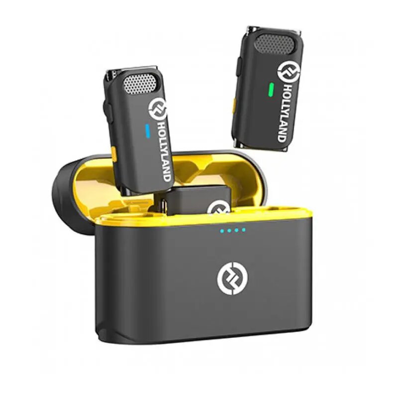 Радиосистема Hollyland Lark M1 Duo (Cool black), компактная, портативная, двухканальная