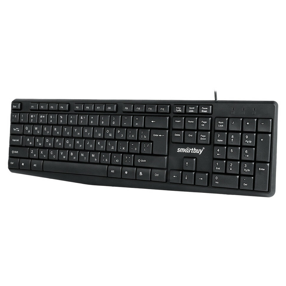 Клавиатура Smartbuy ONE 220, USB мультимедийная, черный, 365513