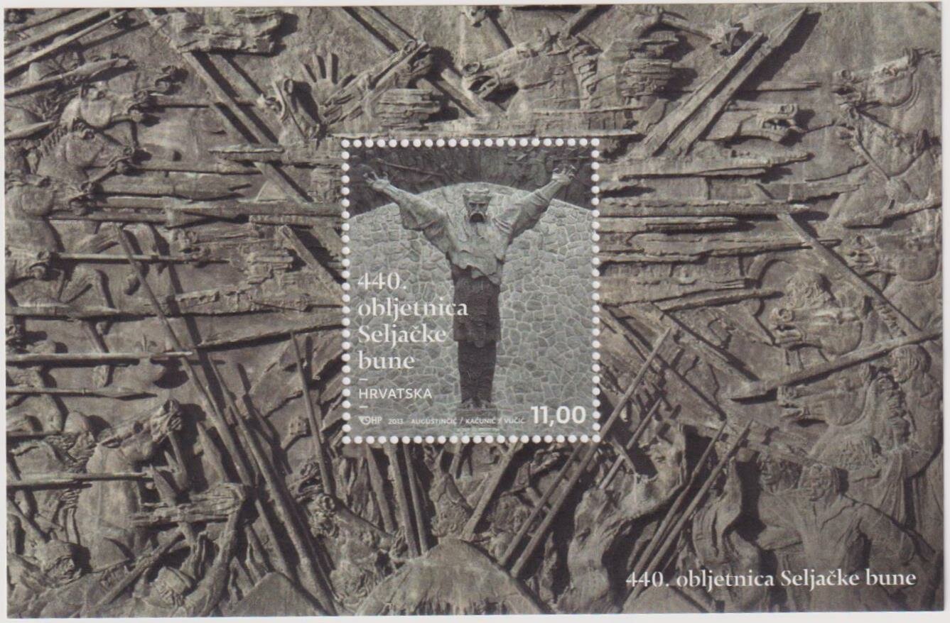 Почтовые марки Хорватия 2013г. "440 лет Крестьянскому восстанию" Памятники MNH