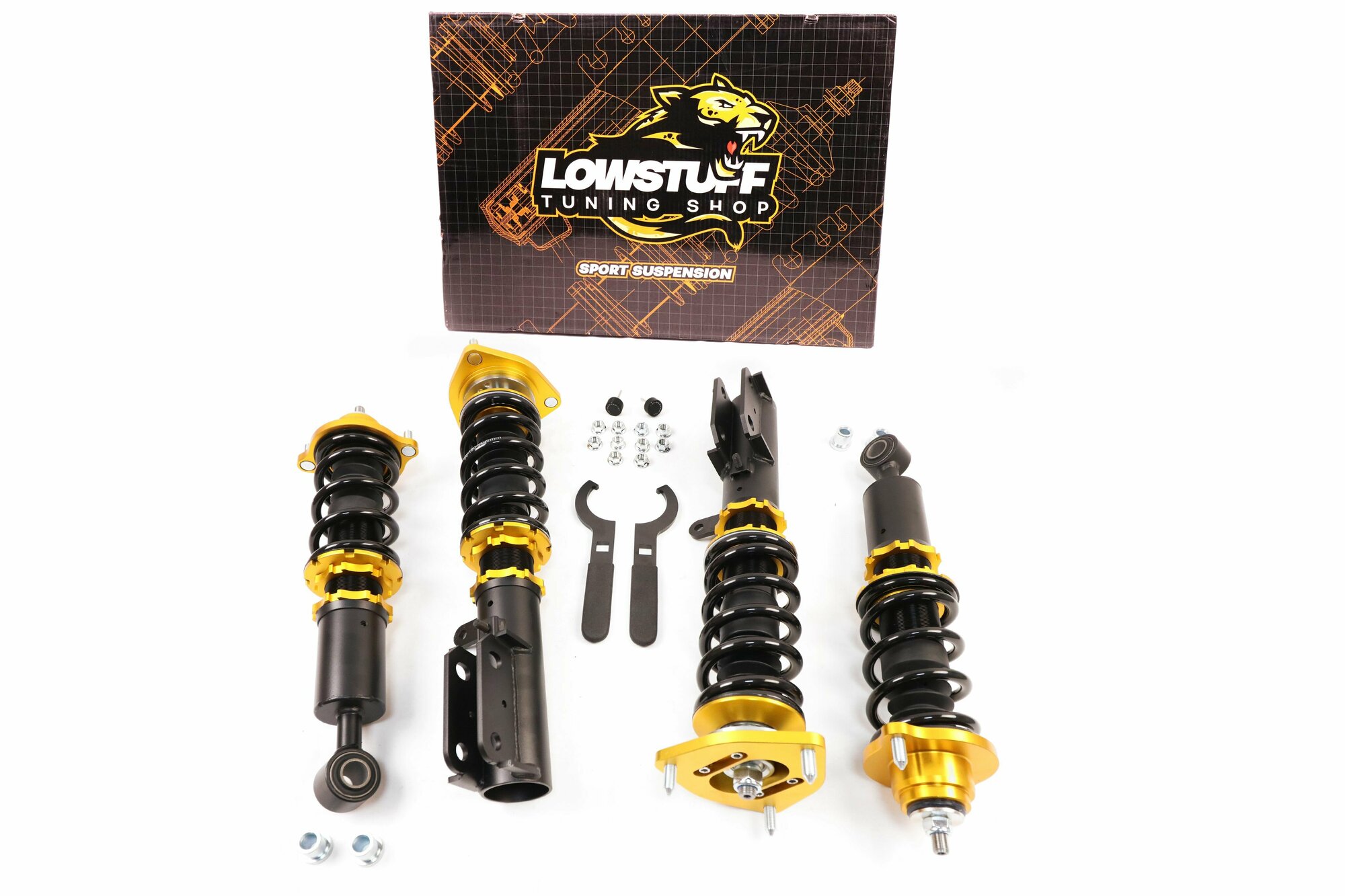 Mitsubishi Lancer 10, Lancer X винтовая подвеска фултап койловеры с регулировкой высоты и жесткости LOWSTUFF EVO-III LSCSMI053