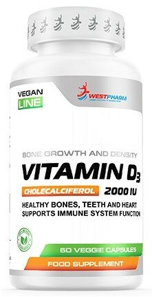 WESTPHARM Vegan Line Vitamin D3 2000 IU (60капс)