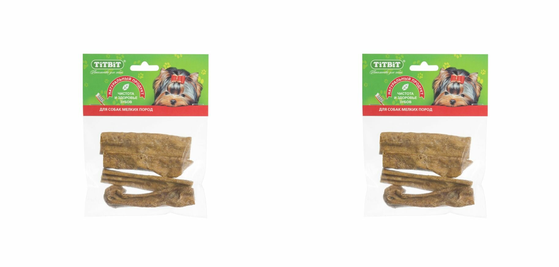 Titbit Лакомство для собак, Вымя говяжье, 2 шт