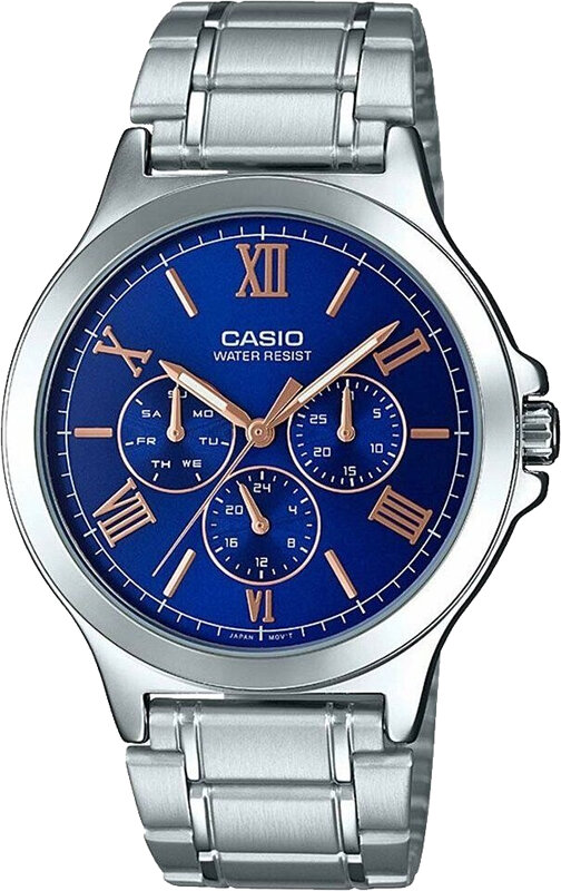 Наручные часы CASIO Collection, серебристый/синий