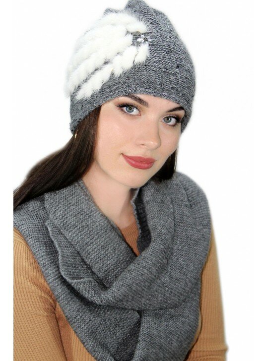 Комплект с головным убором Комплект "Адельмия" шапка+шарф для женщин