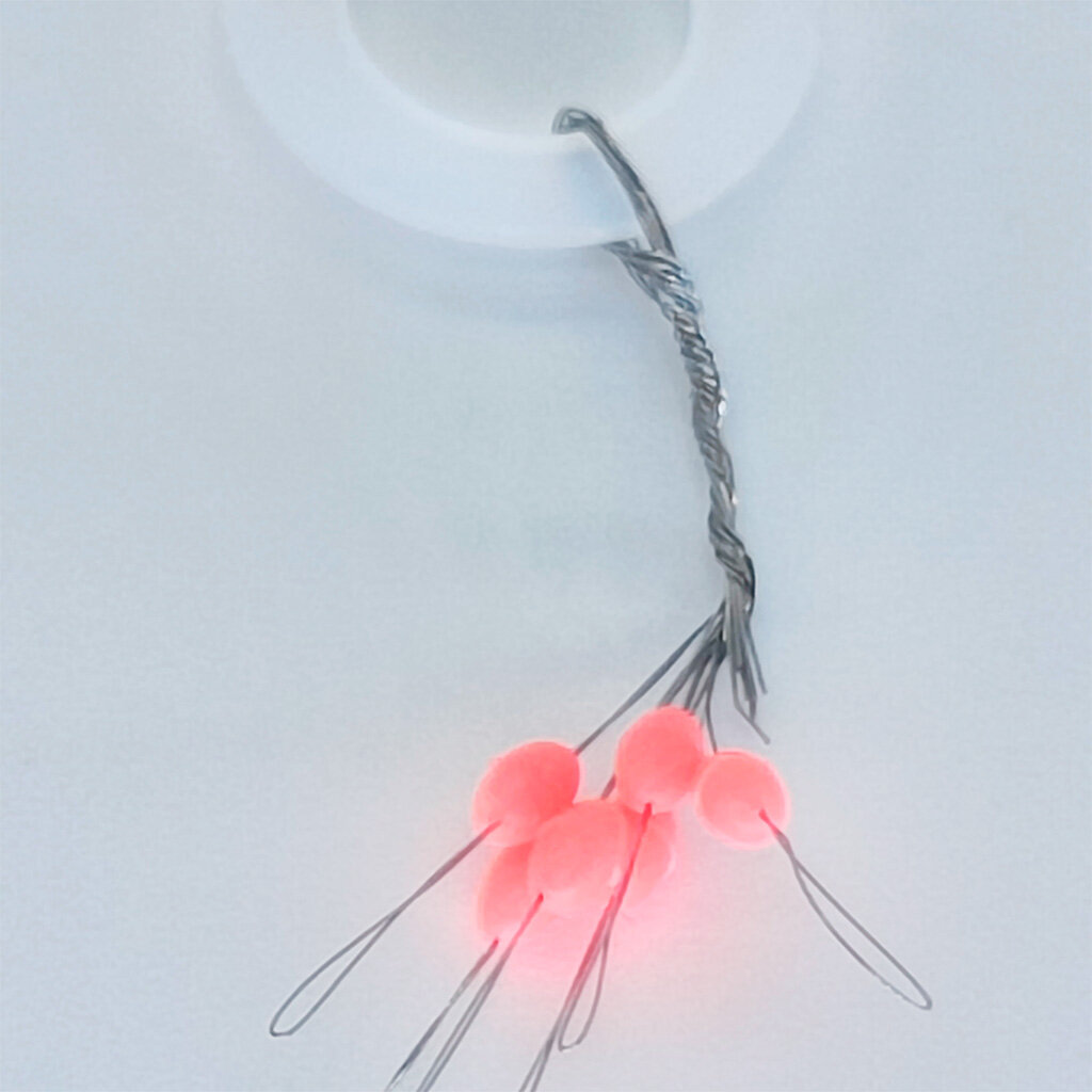 Стопора "Оливка" для рыболовных снастей, резина, красные, размер S, 30 штук