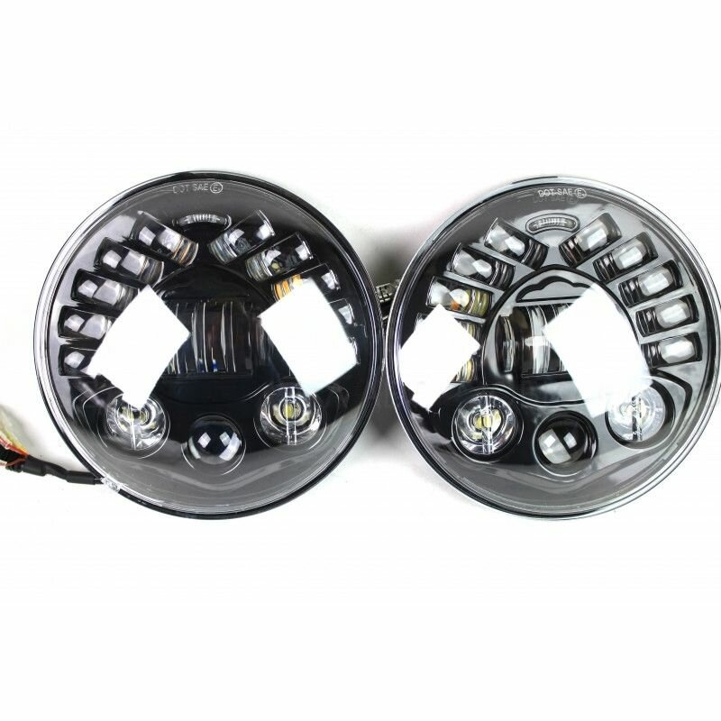 Фара светодиодная головная встраиваемая УАЗ, Нива (комплект 2 шт) G0076