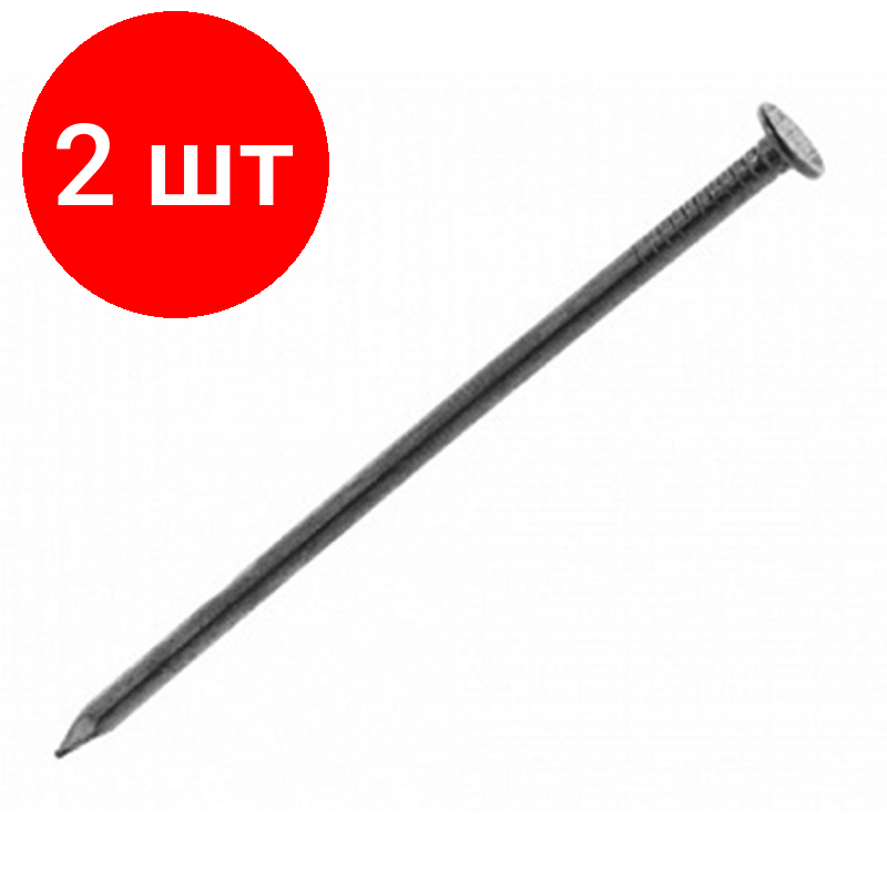 Комплект 2 штук, Гвозди строительные 3.0х70, 5 кг коробка Tech-Krep 101941