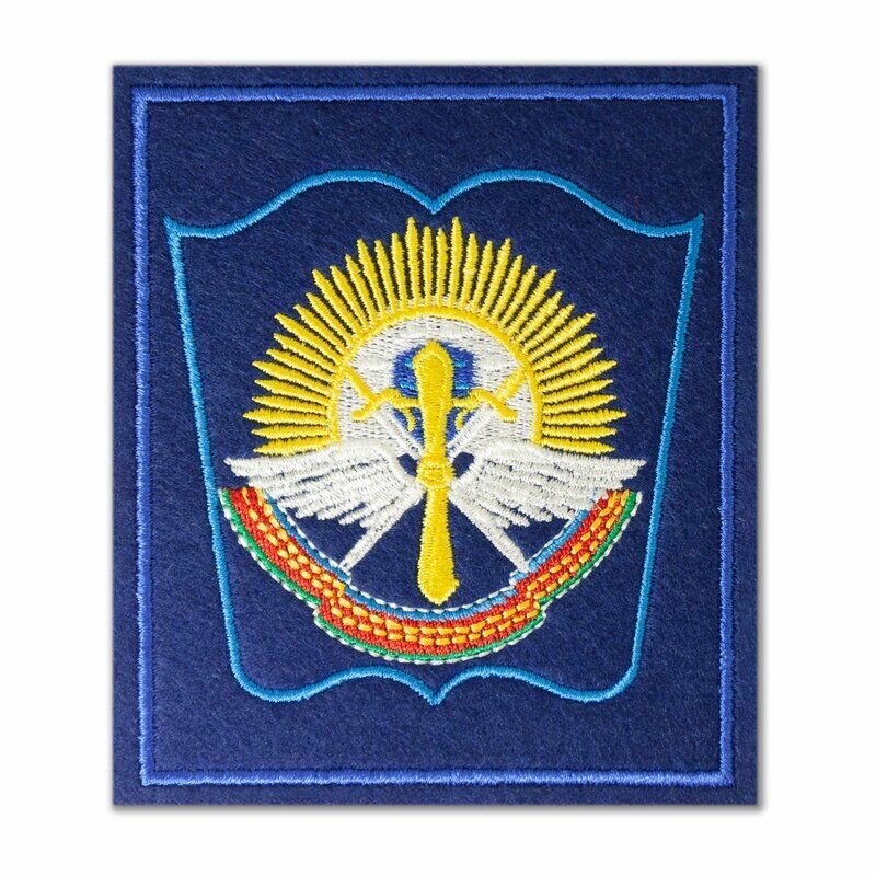 Шеврон Краснодарский вваул. С липучкой. Размер 85x100 мм по вышивке.